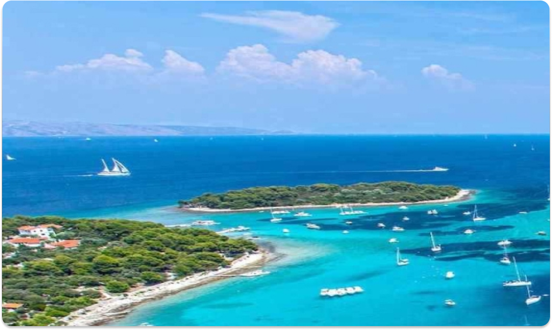Blue Lagoon & 3 Islands Tour - Rent a Boat Split Croatia